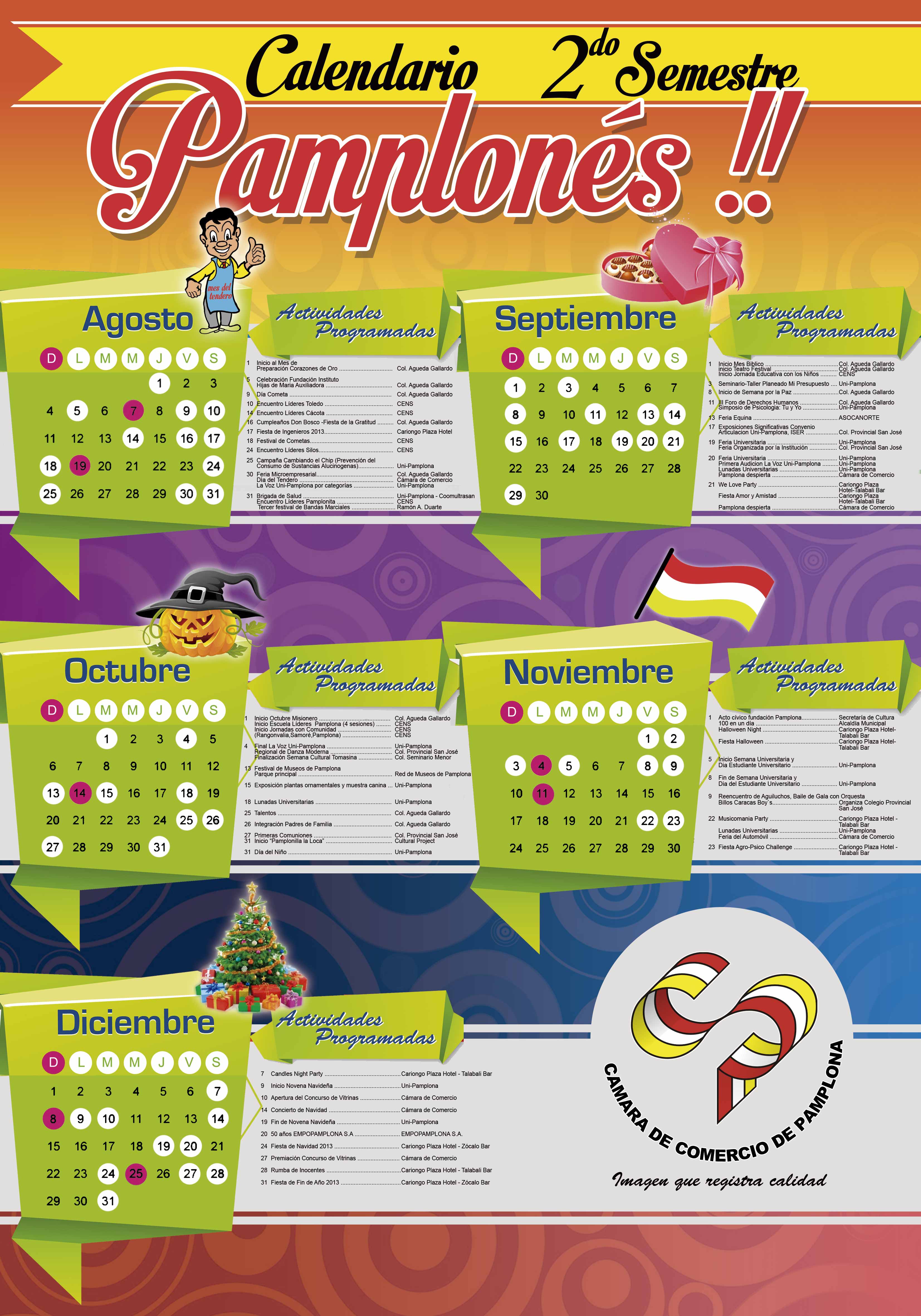 Calendario Pamplonés 2013 | camarapamplona.org.co